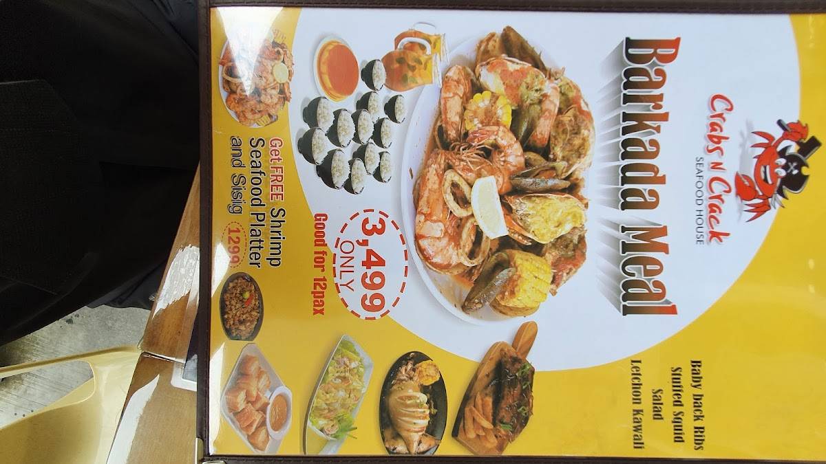 Menu at Crabs N Crack restaurant, Angeles