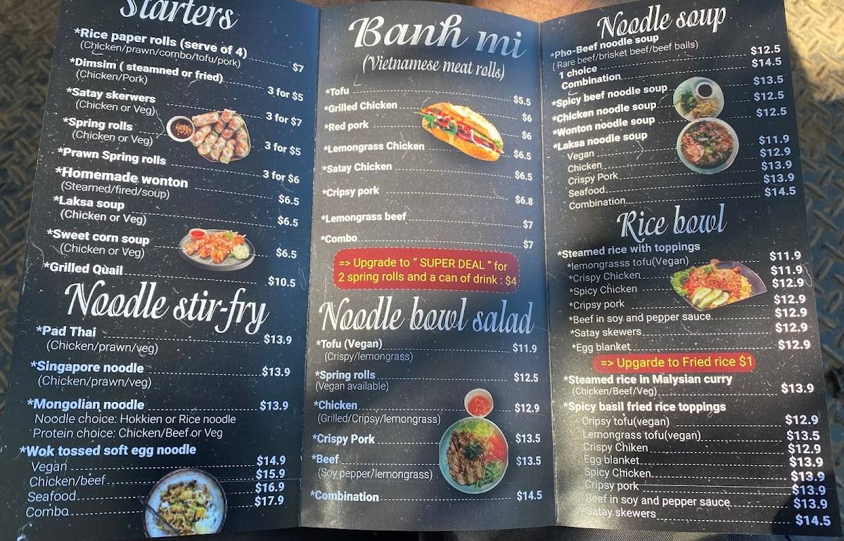 Menu at Asian Taste Vietnamese cuisine restaurant, Brooklyn Park