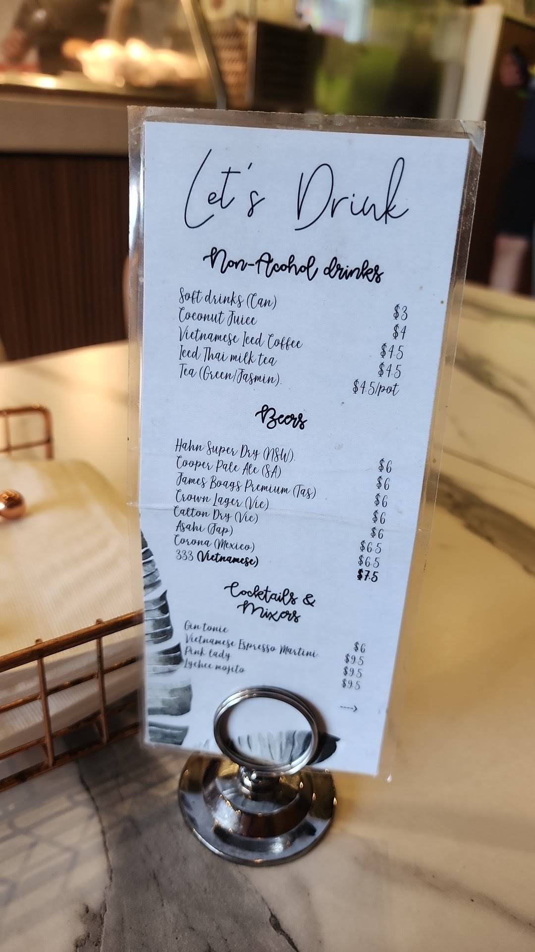 Menu at Asian Taste Vietnamese cuisine restaurant, Brooklyn Park