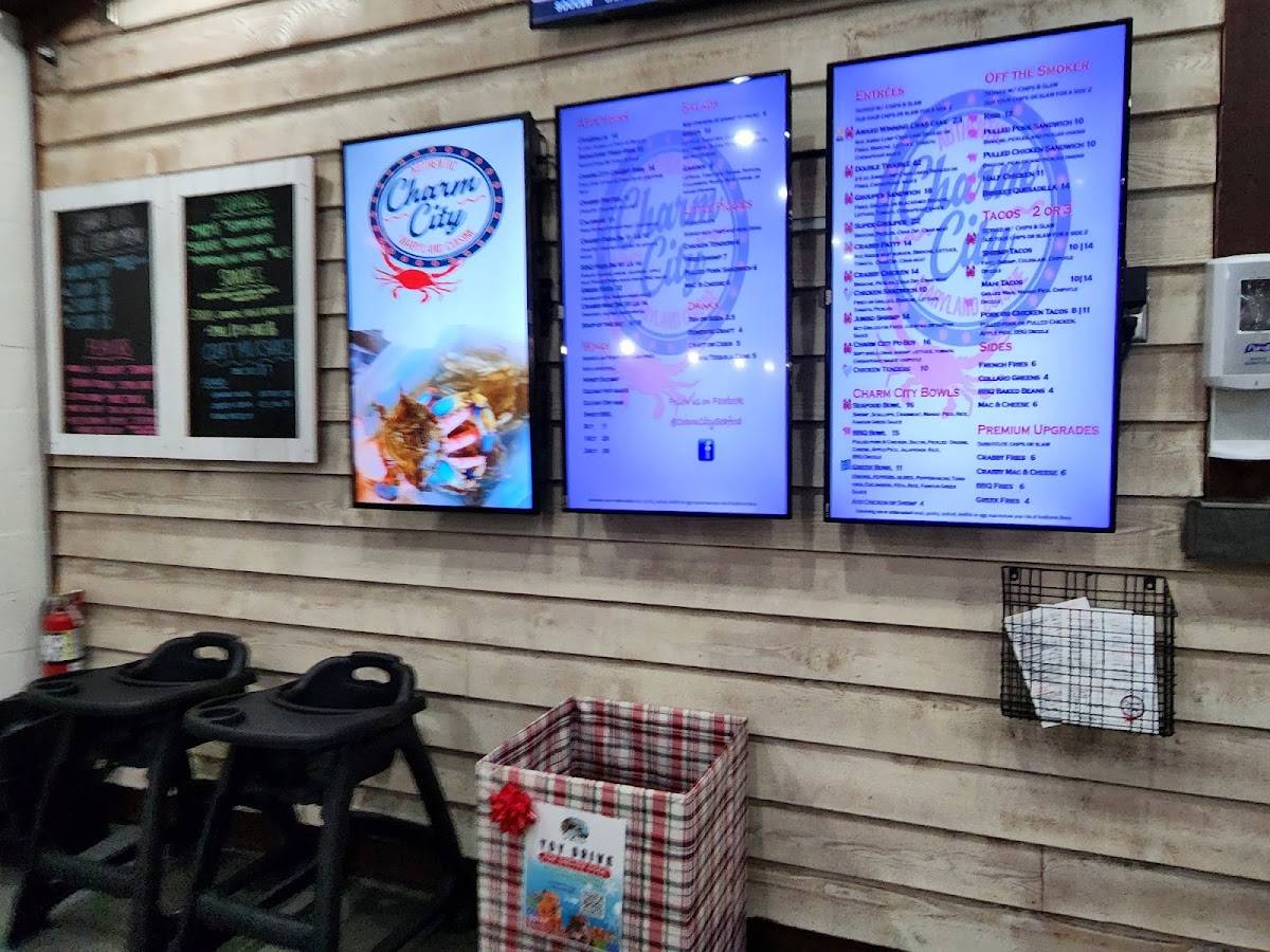 Menu at Charm City Seafood BBQ, Bartow