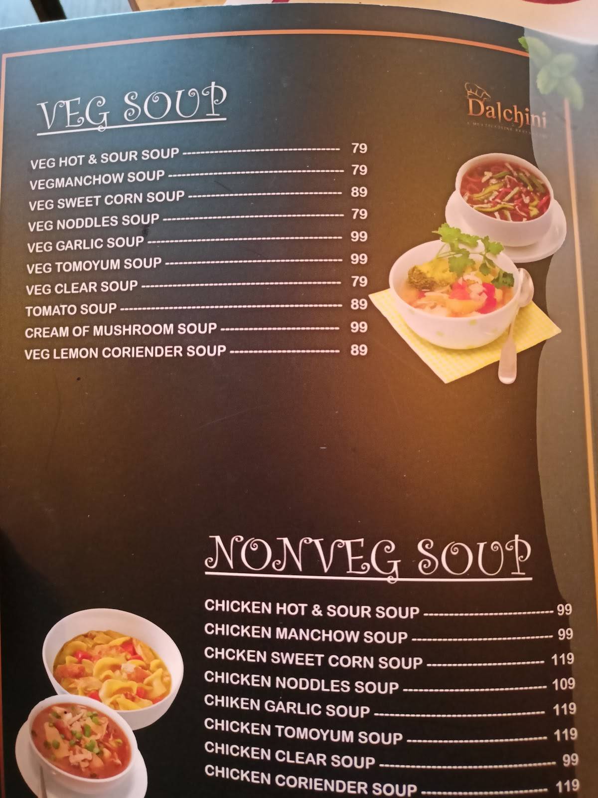 Menu at Dalchini, Balasore