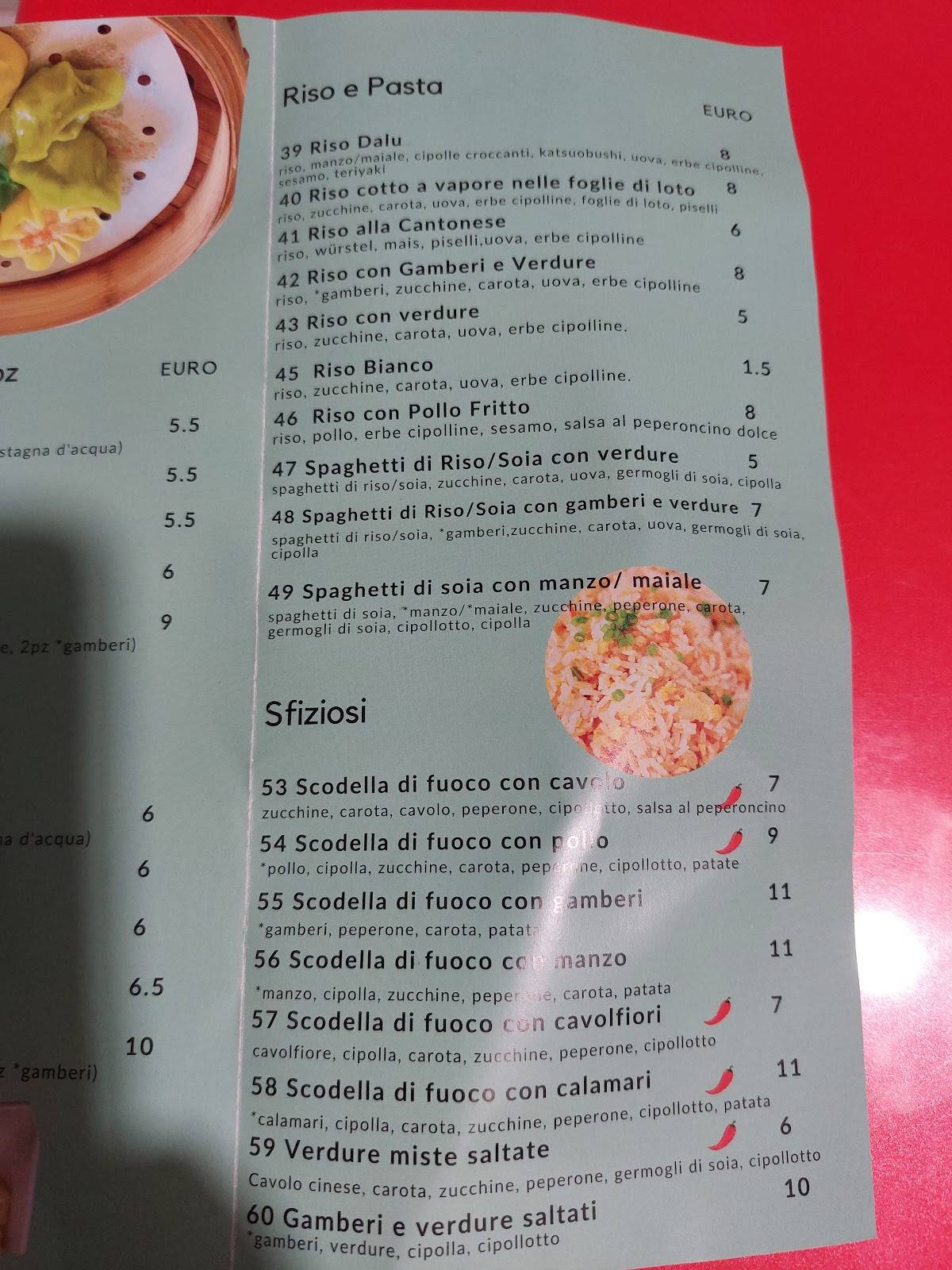 Menu da Bao House ristorante, Trieste