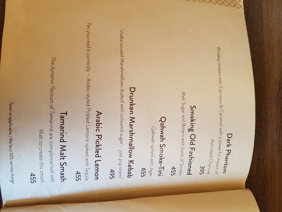 Menu at Bayroute Powai, Mumbai, 4W94+WWF