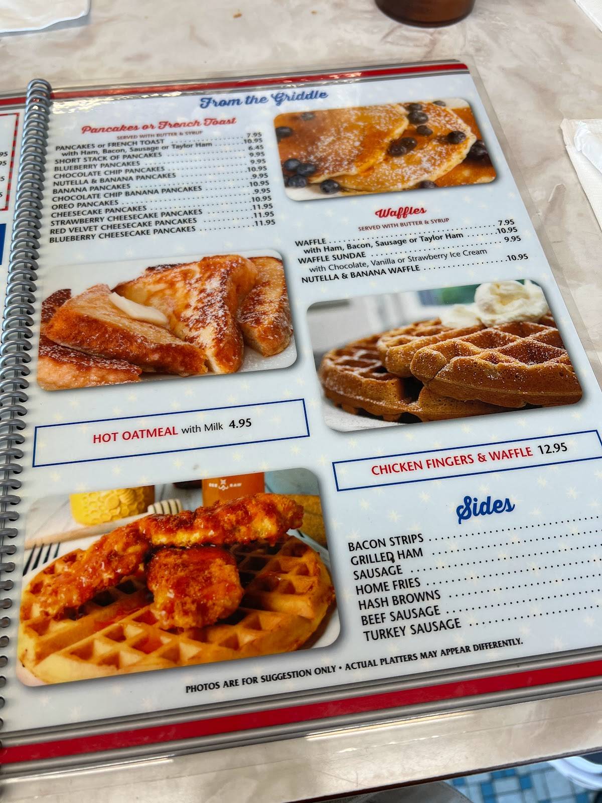 Menu at Bendix Diner restaurant, Hasbrouck Heights, 464 NJ-17