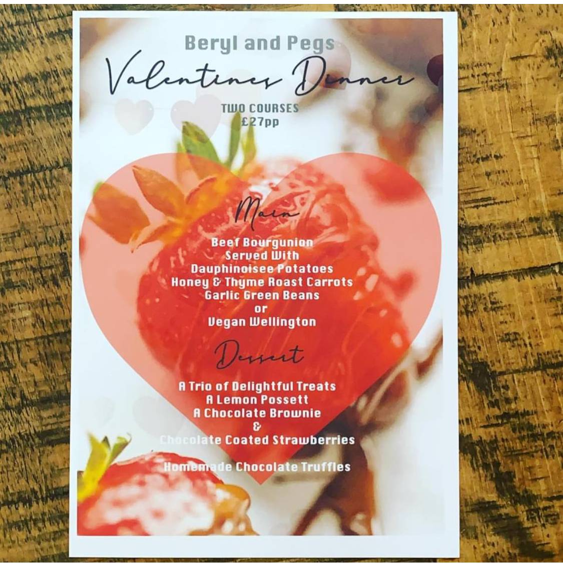Menu at Beryl & Pegs Coffee, Tea & Sandwich Bar, Reigate