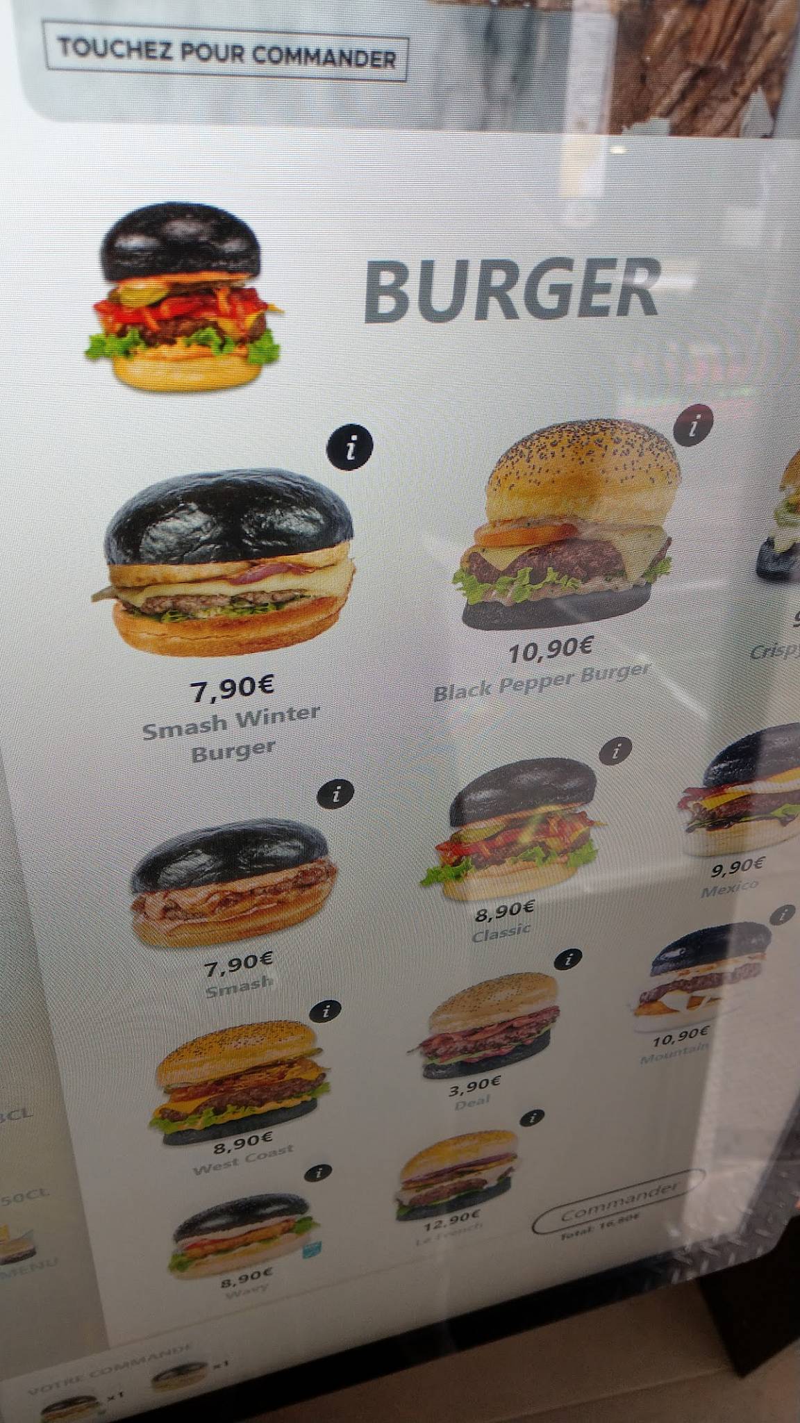 Menu au Black and White Burger PAU restaurant, Pau