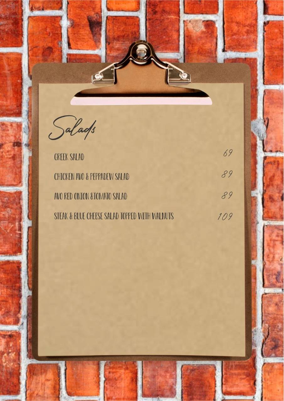 Menu at Famous Brew & Still restaurant, Bloemfontein