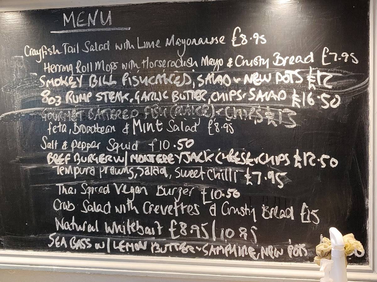 Menu at The Anchor Bleu pub & bar, Chichester