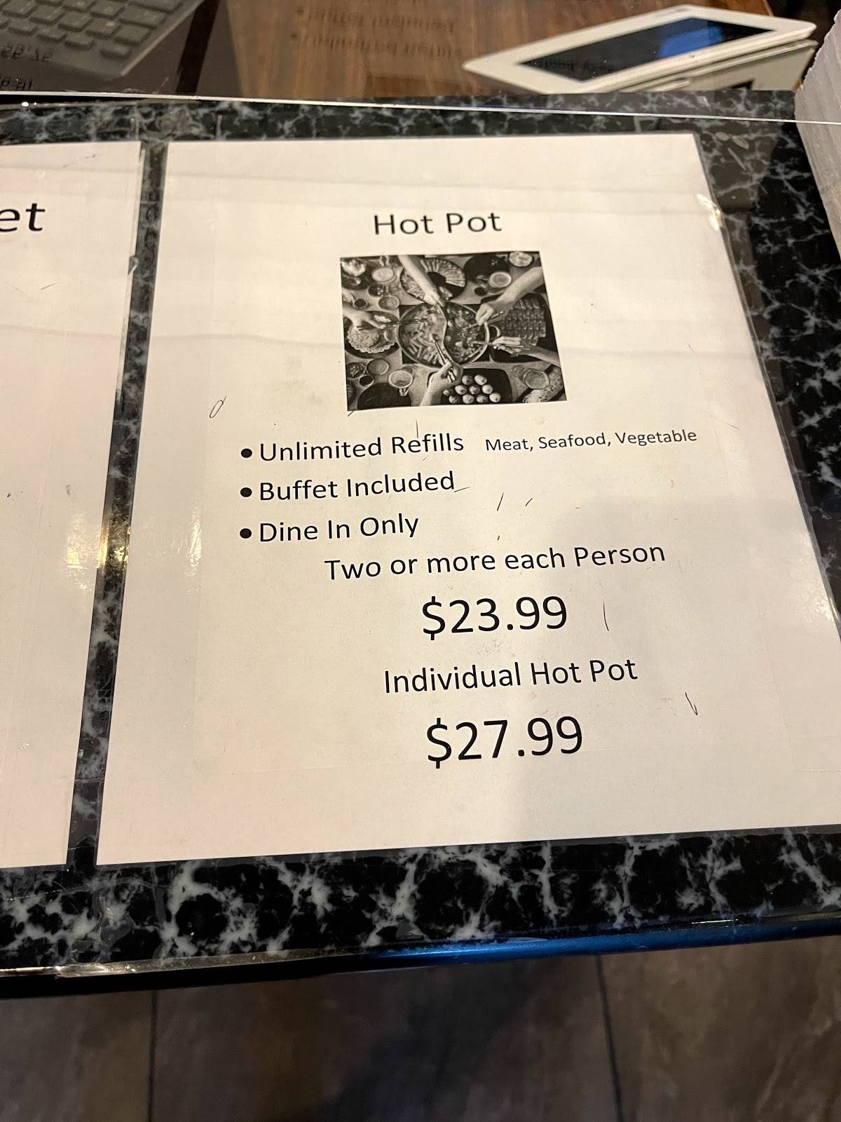 Menu at Joy Luck Chinese Buffet restaurant, Brentwood
