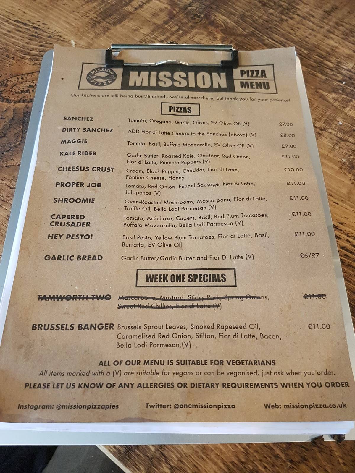 Menu at Left Handed Giant Brewpub, Bristol