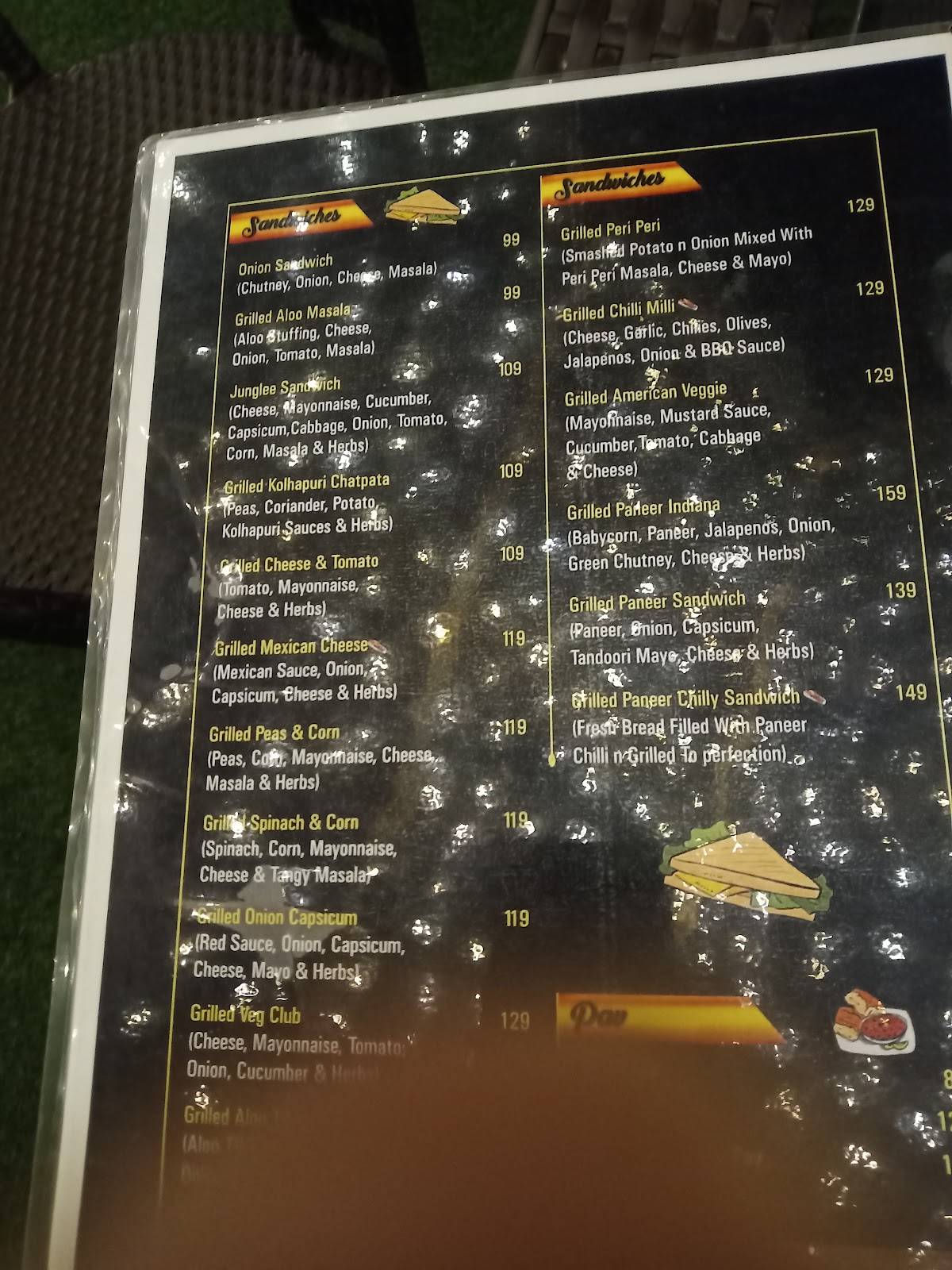 Menu at CAFE TREE TOP, Korba
