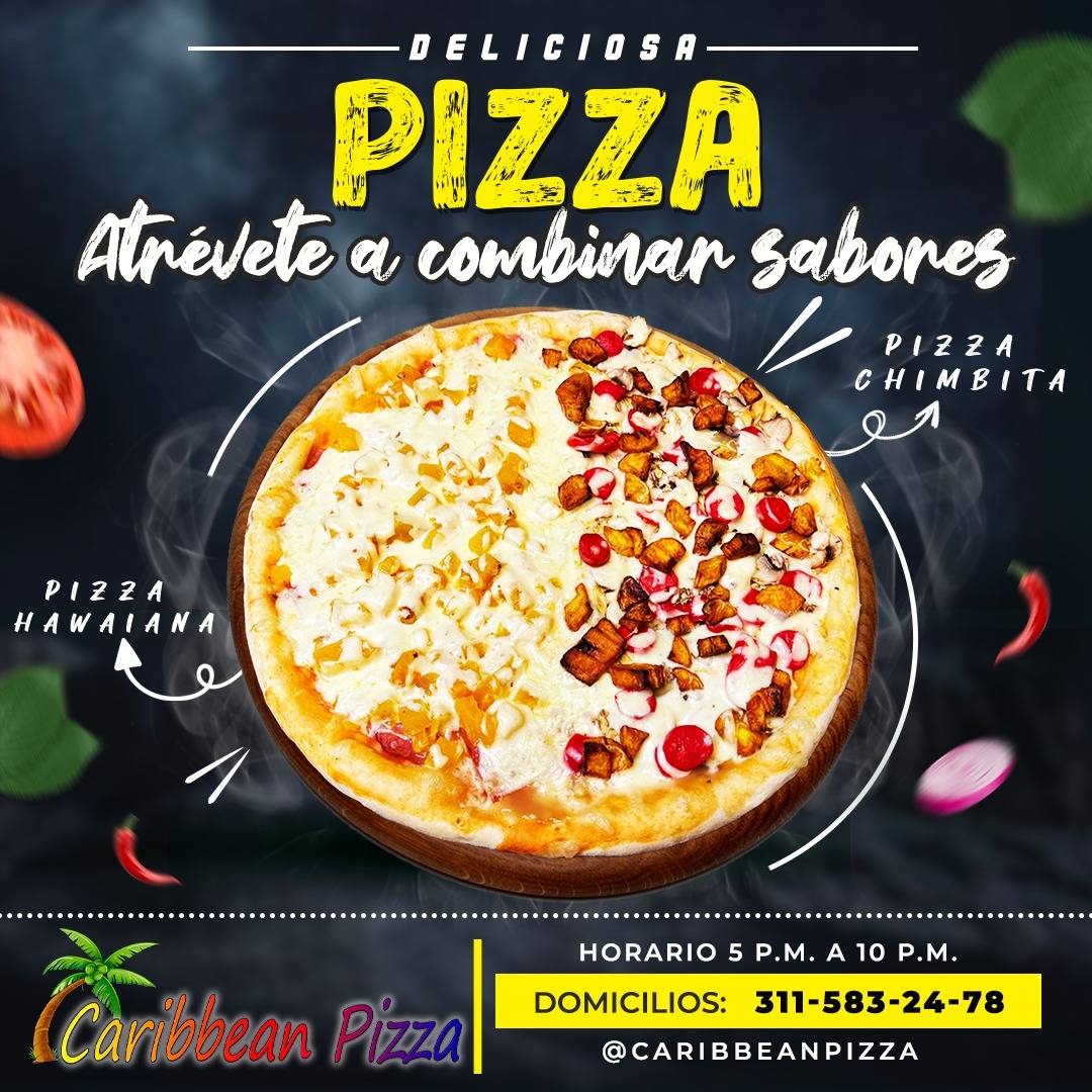 Menu at CARIBBEAN PIZZA restaurant, Neiva
