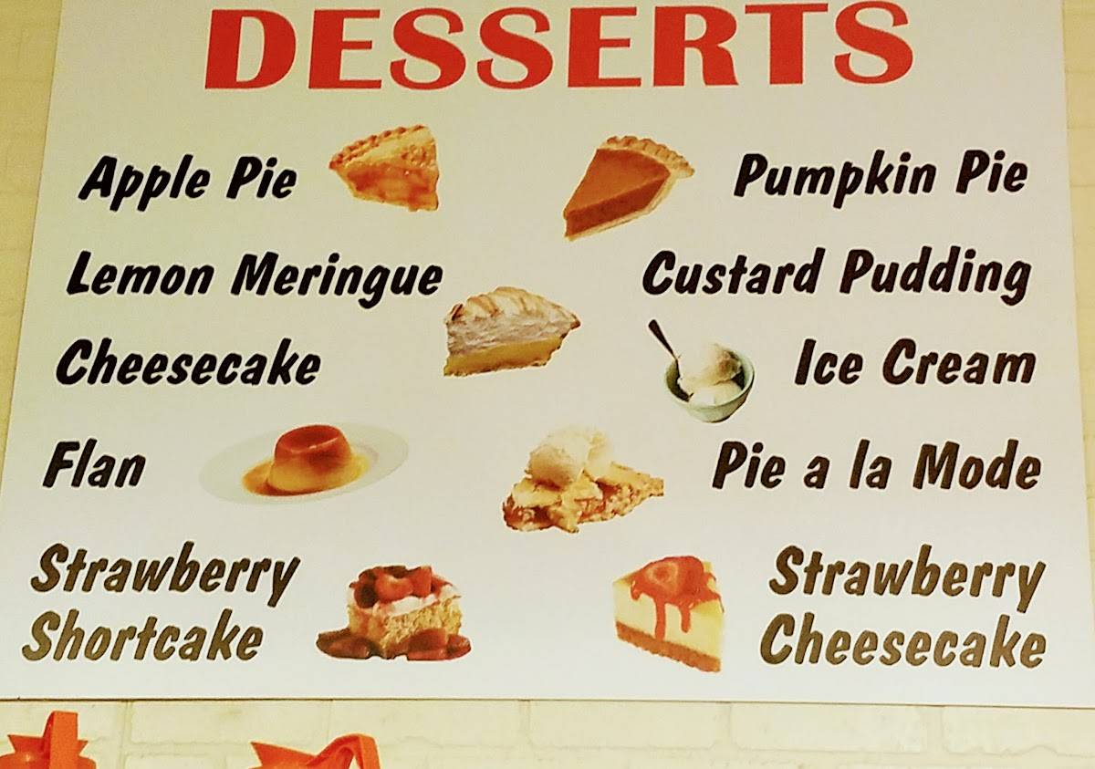 Menu at Budget Cafe, Lompoc