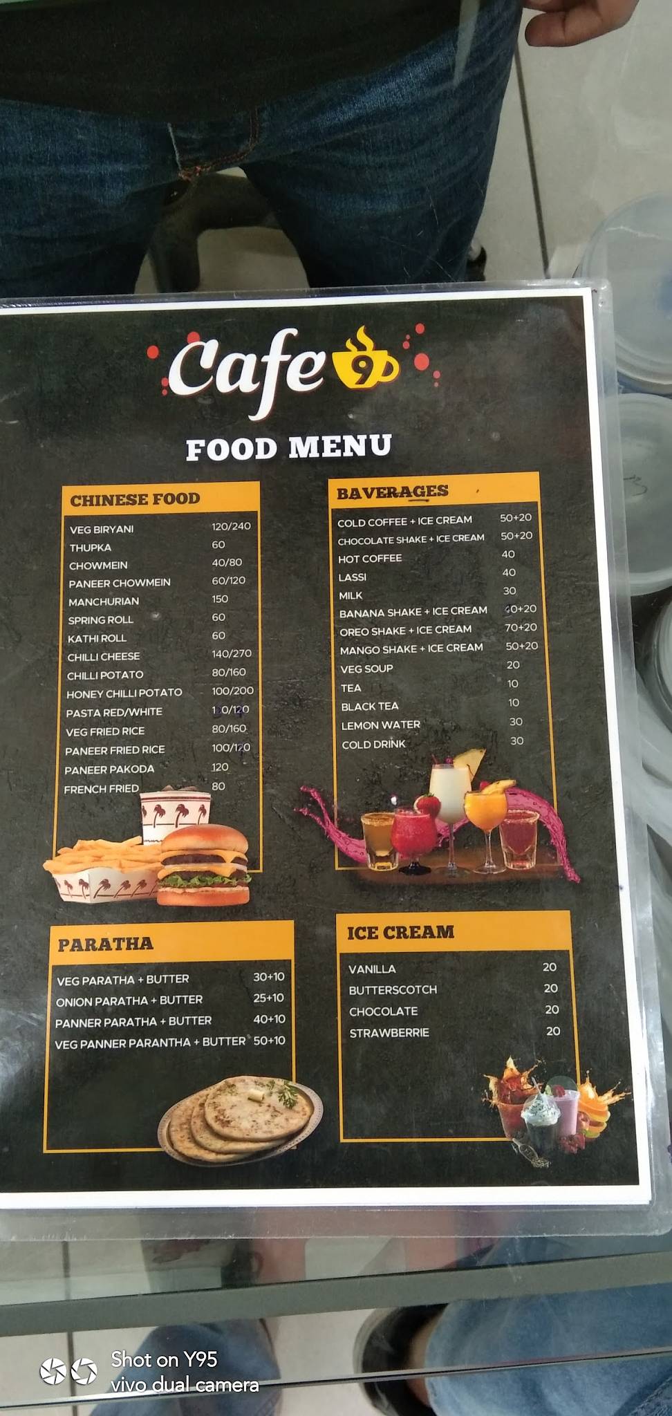 Menu at Cafe 9, Mandi
