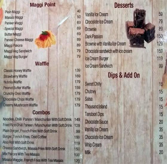 Menu at Lemon Grass Garden, Dehradun