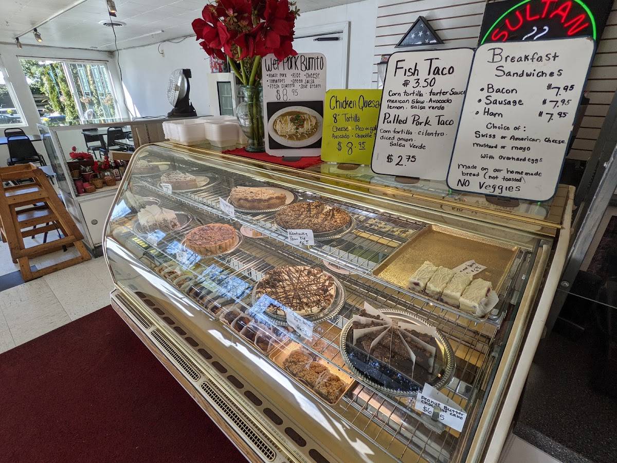 Menu at Sultan Bakery, Sultan, US-2