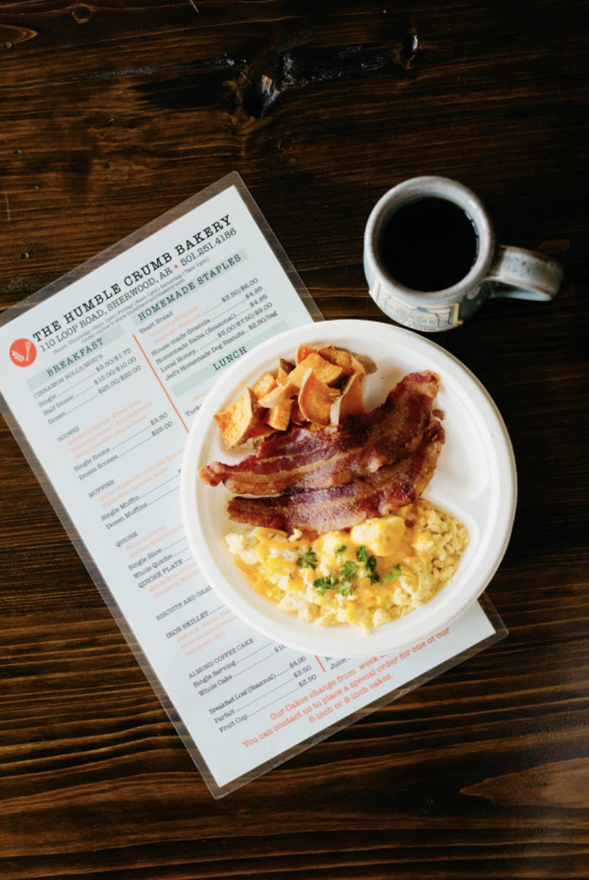 Menu at The Humble Crumb cafe, Sherwood