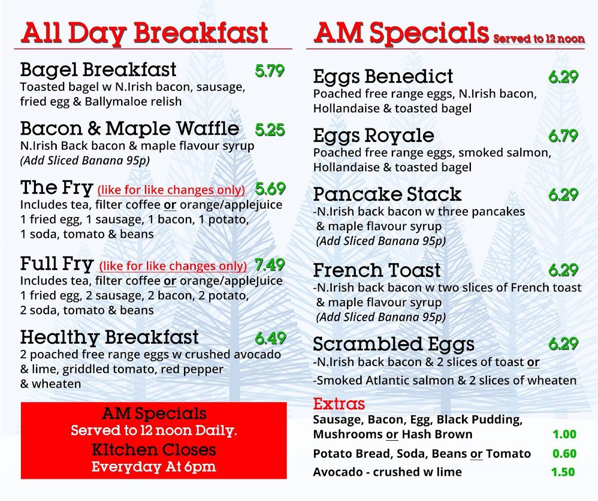 Menu at The Red Berry Coffeehouse & Eatery cafe, Bangor