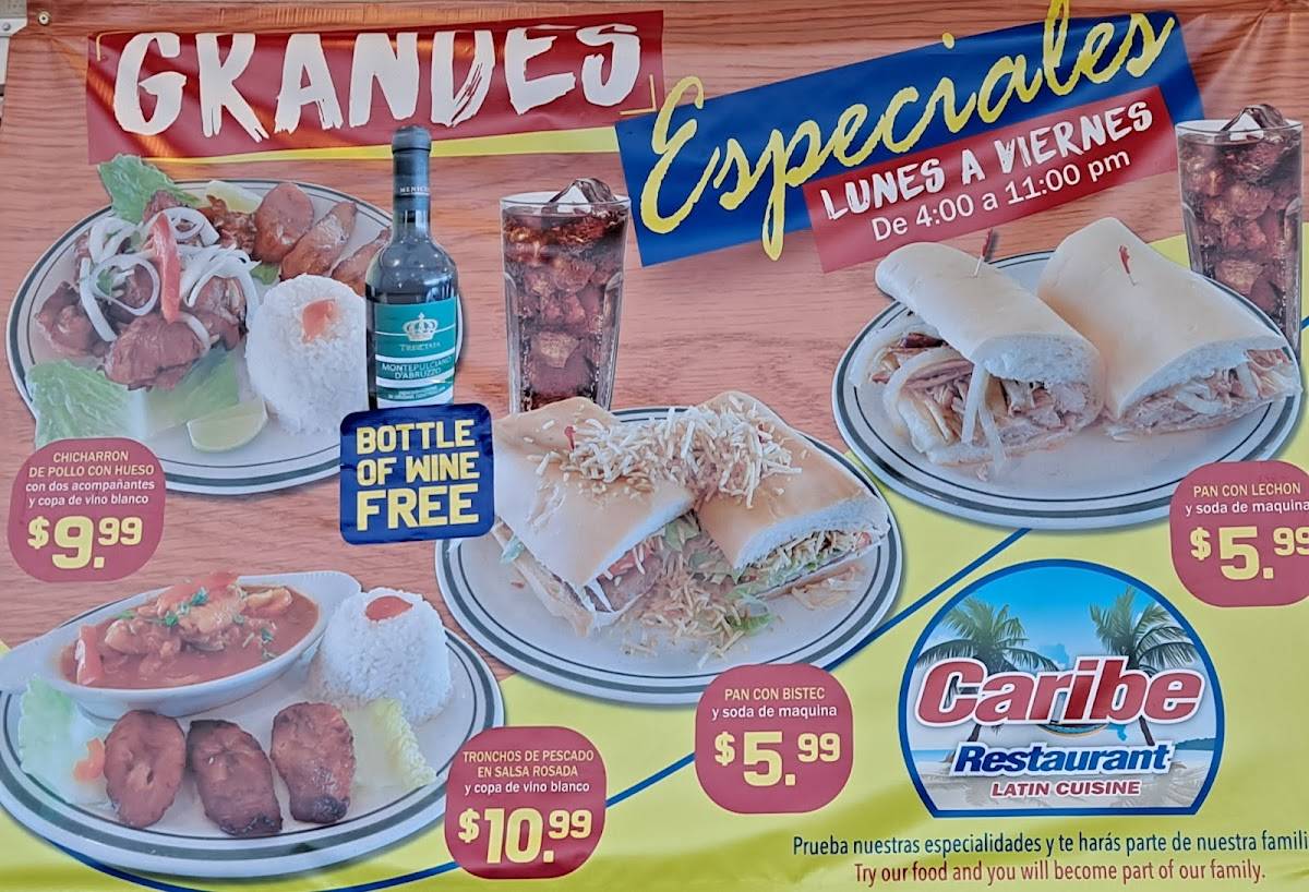 Menu at Caribe Cafe Restaurant, Hialeah, W 68th St