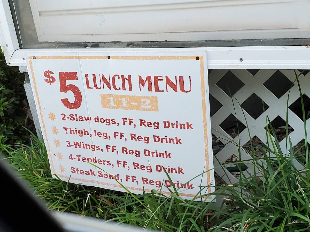 Menu at Carter's Fried Chicken restaurant, Adel