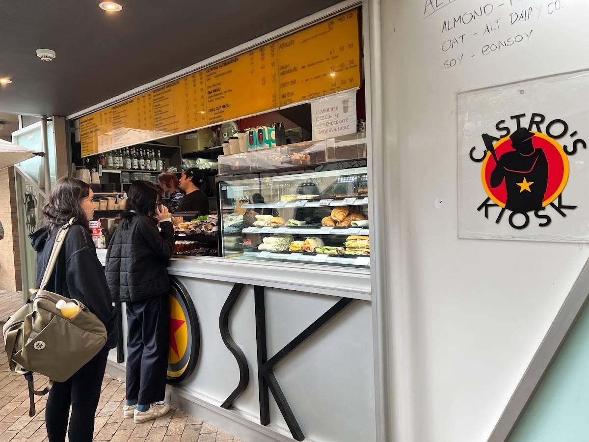 Menu at Castro's Kiosk restaurant, Parkville, The University Of Melbourne
