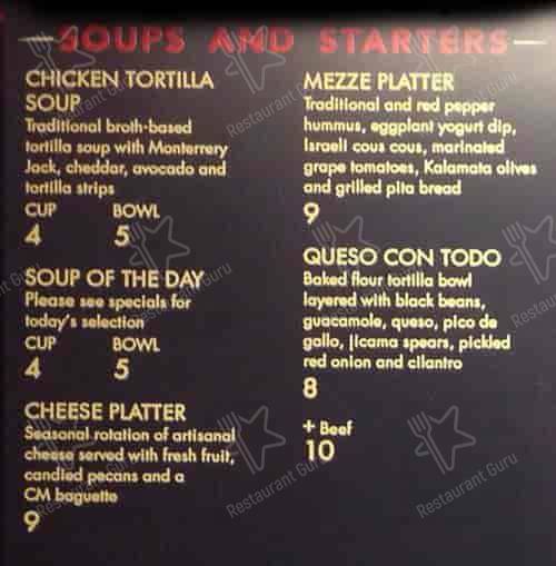 Menu at Central Market cafe, Southlake, E Southlake Blvd
