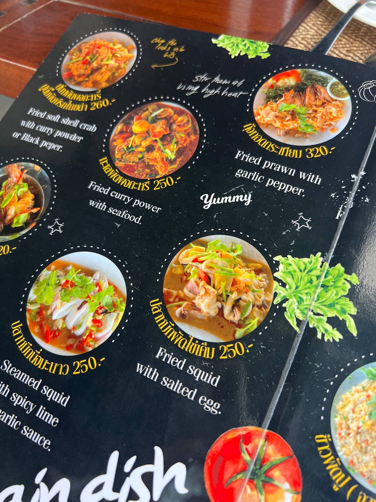 Menu at Brother & Sister Bistro restaurant, Cha-am