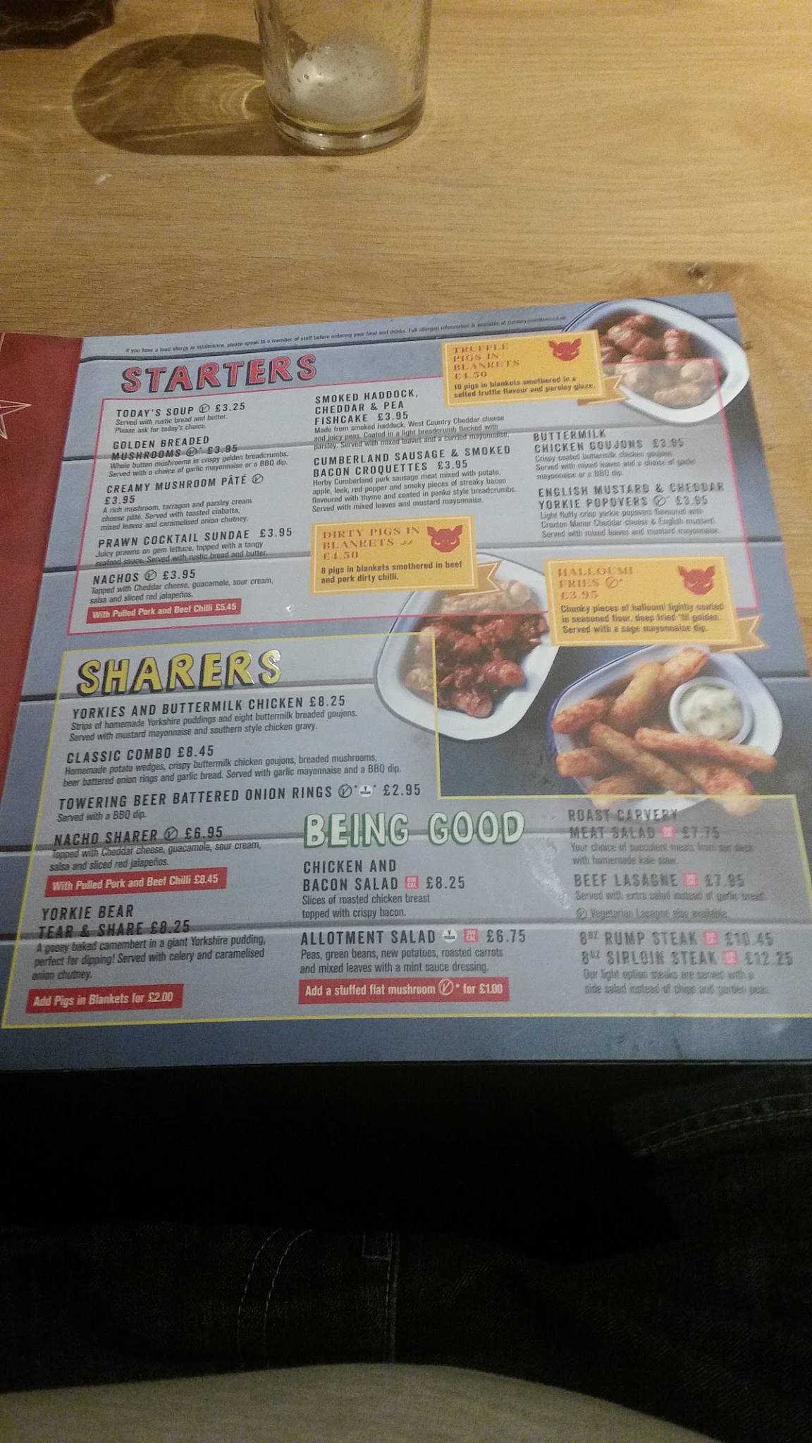 Menu at Chain Runner pub & bar, Livingston