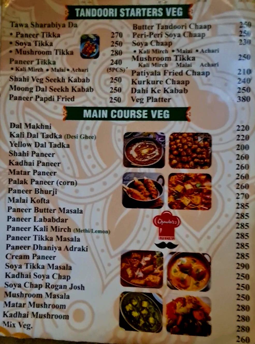 Menu at Chawla'S², New Delhi, E-1/C