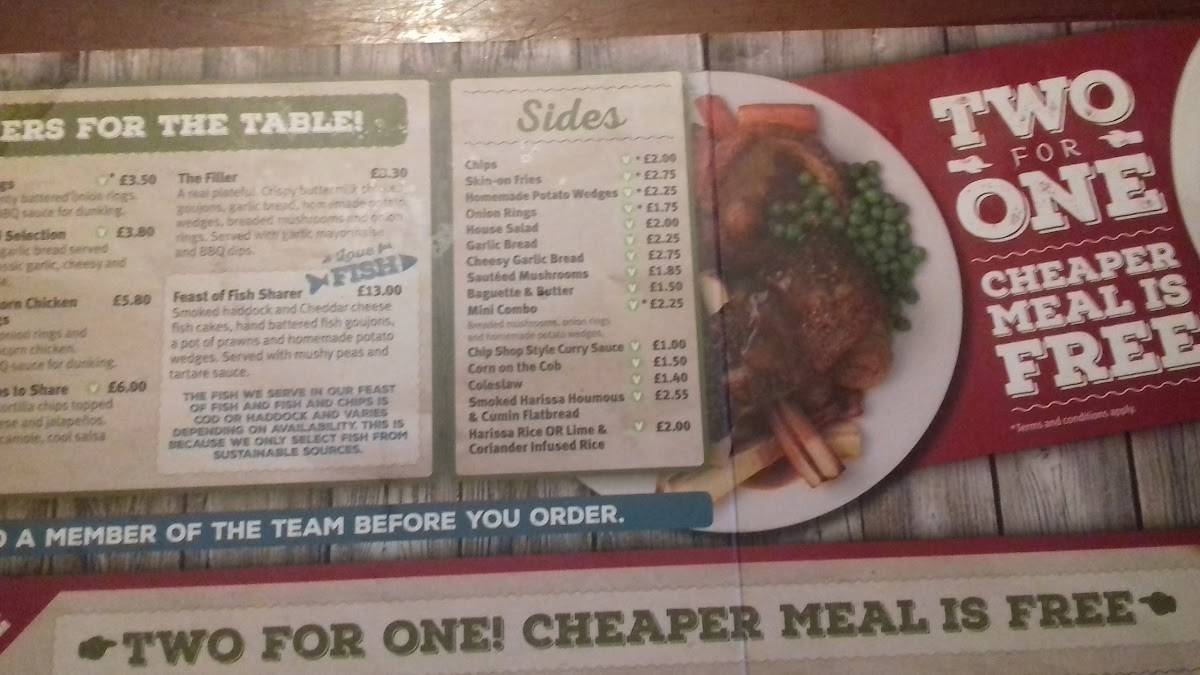 Menu at Cherry Orchard pub & bar, Barry