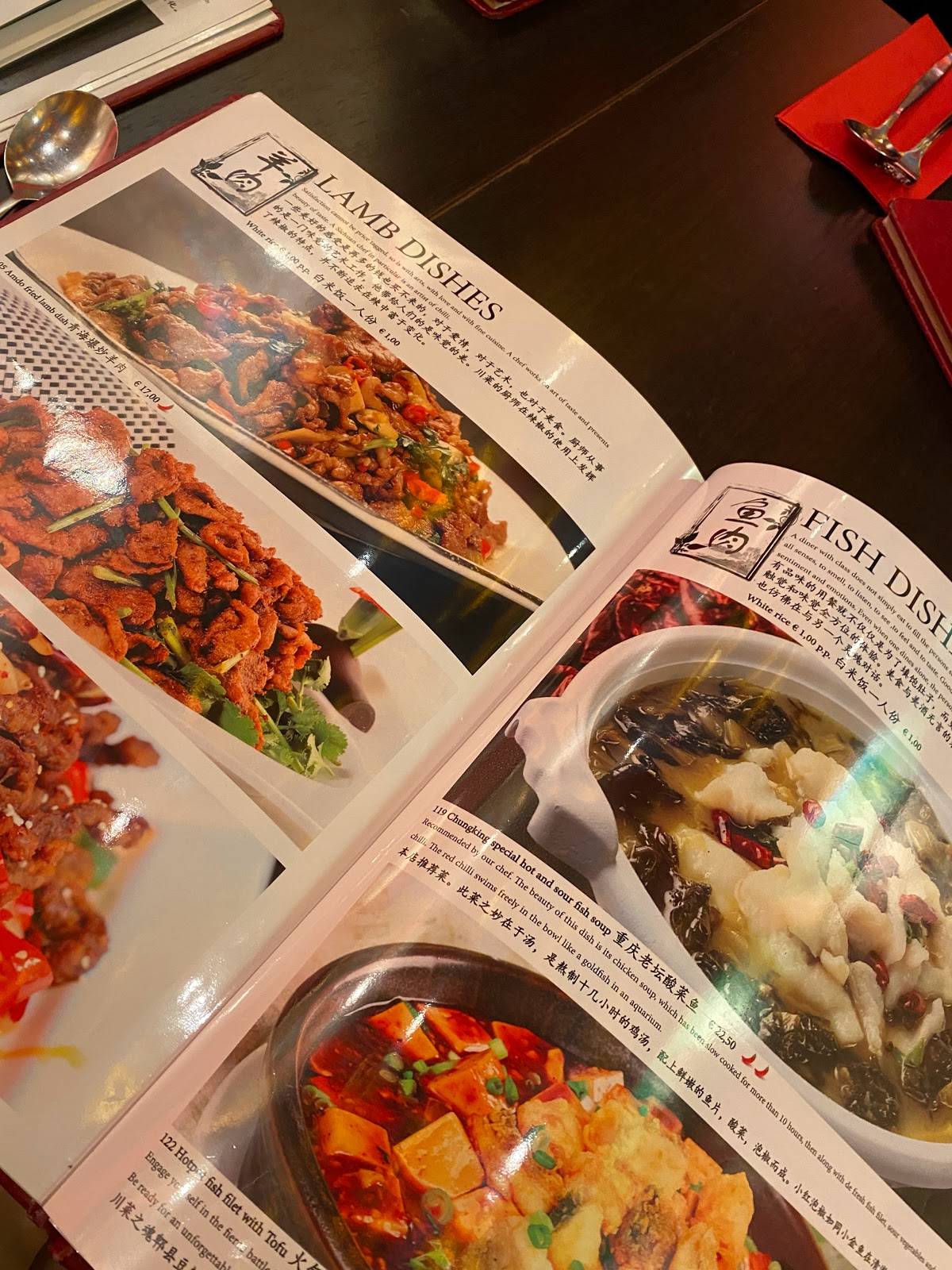 Speisekarte von China Sichuan Restaurant / Chengdu, Amsterdam