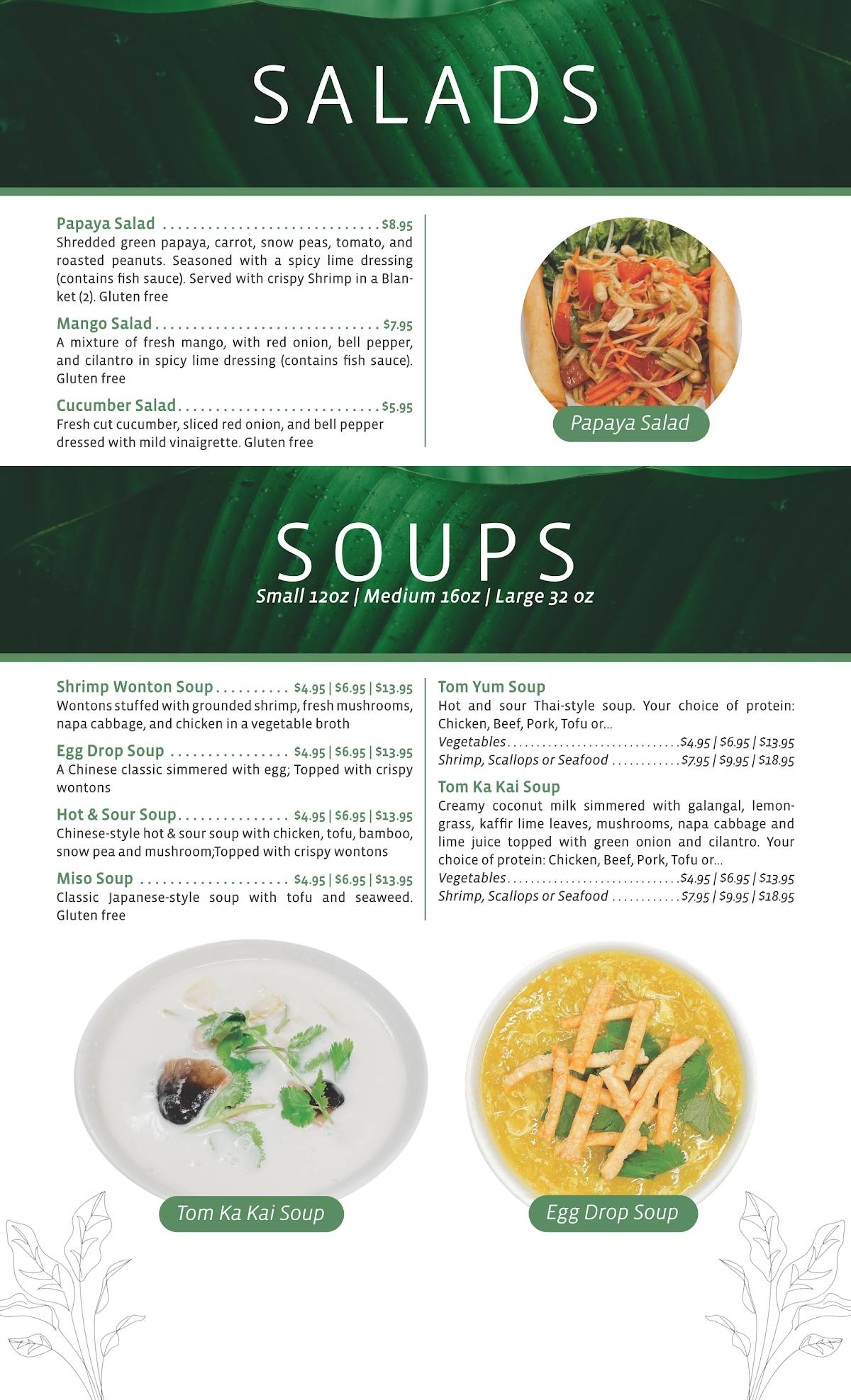 Menu at Cool Basil Altoona restaurant, Altoona