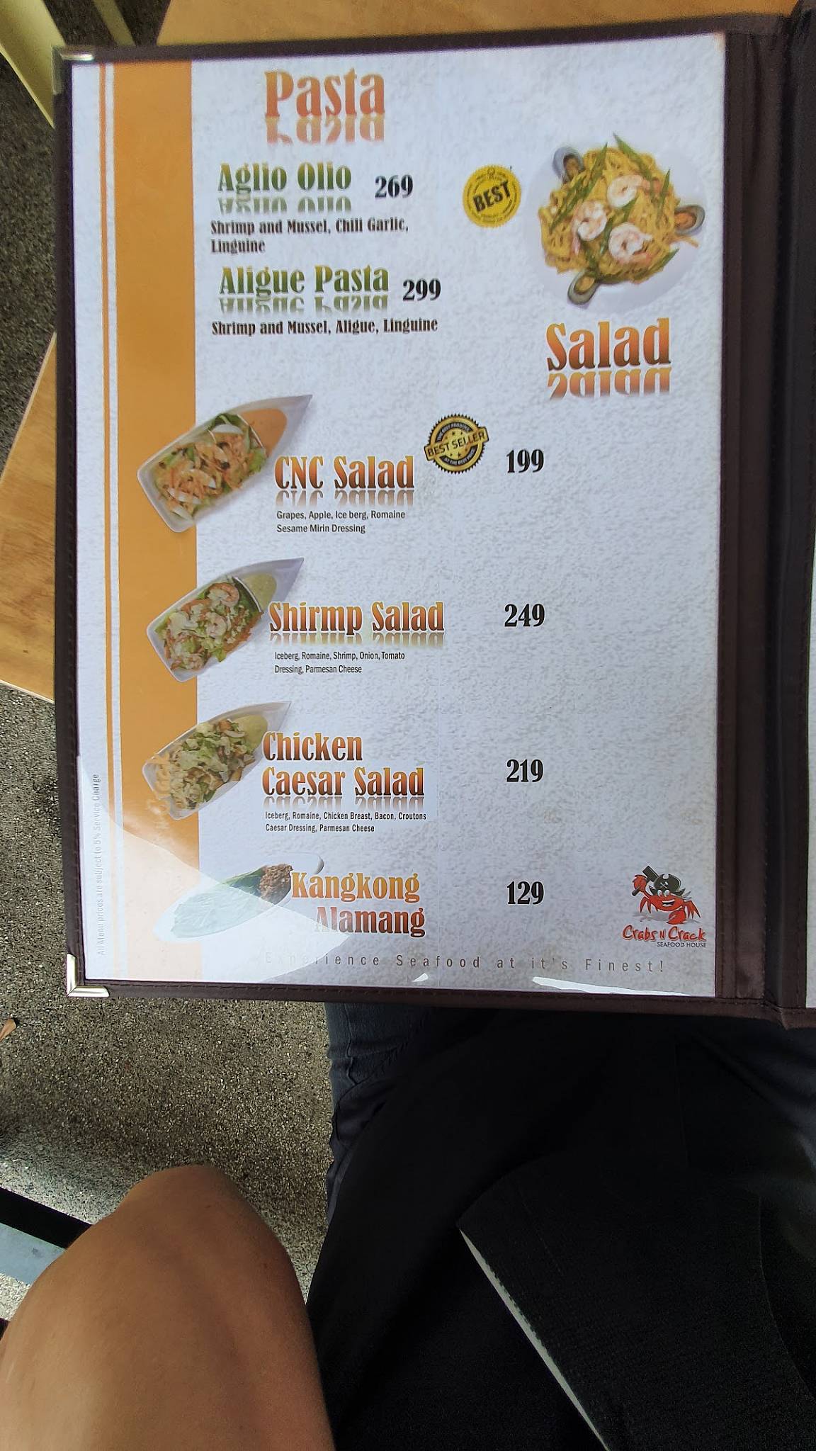 Menu at Crabs N Crack restaurant, Angeles