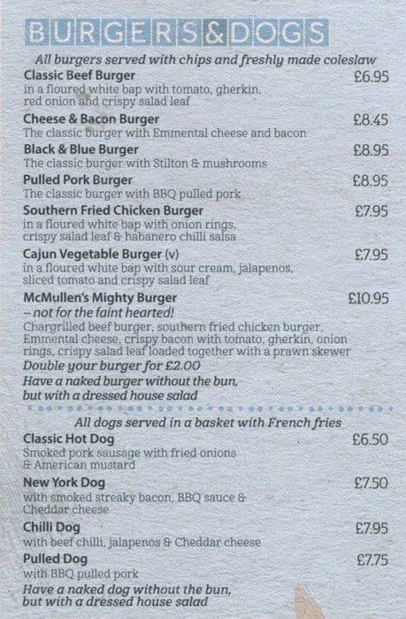Menu at The Cricketers pub & bar, Enfield, Chase Side Pl