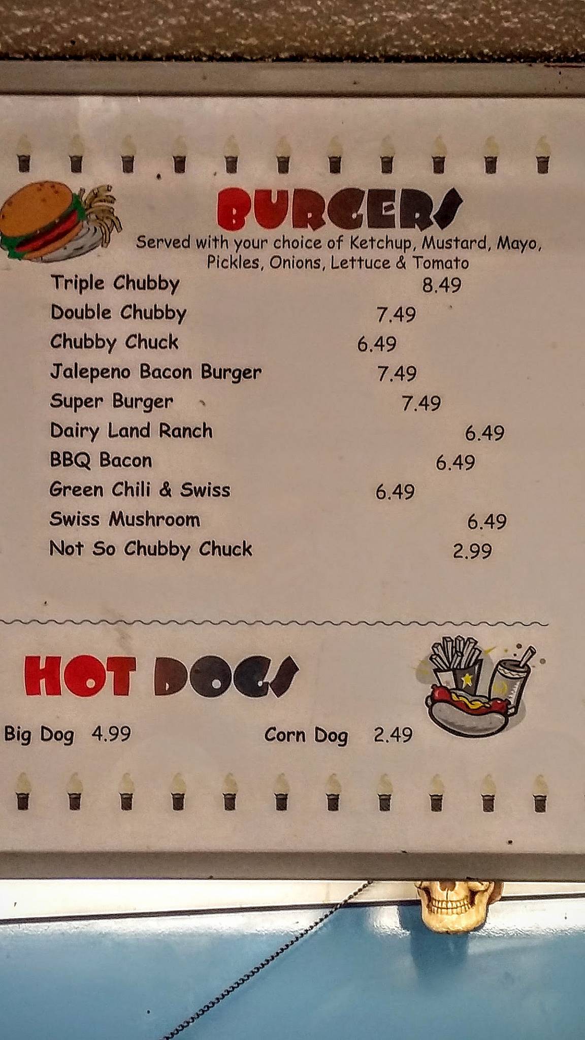 Menu at Dairy Land Drive In fast food, Lander