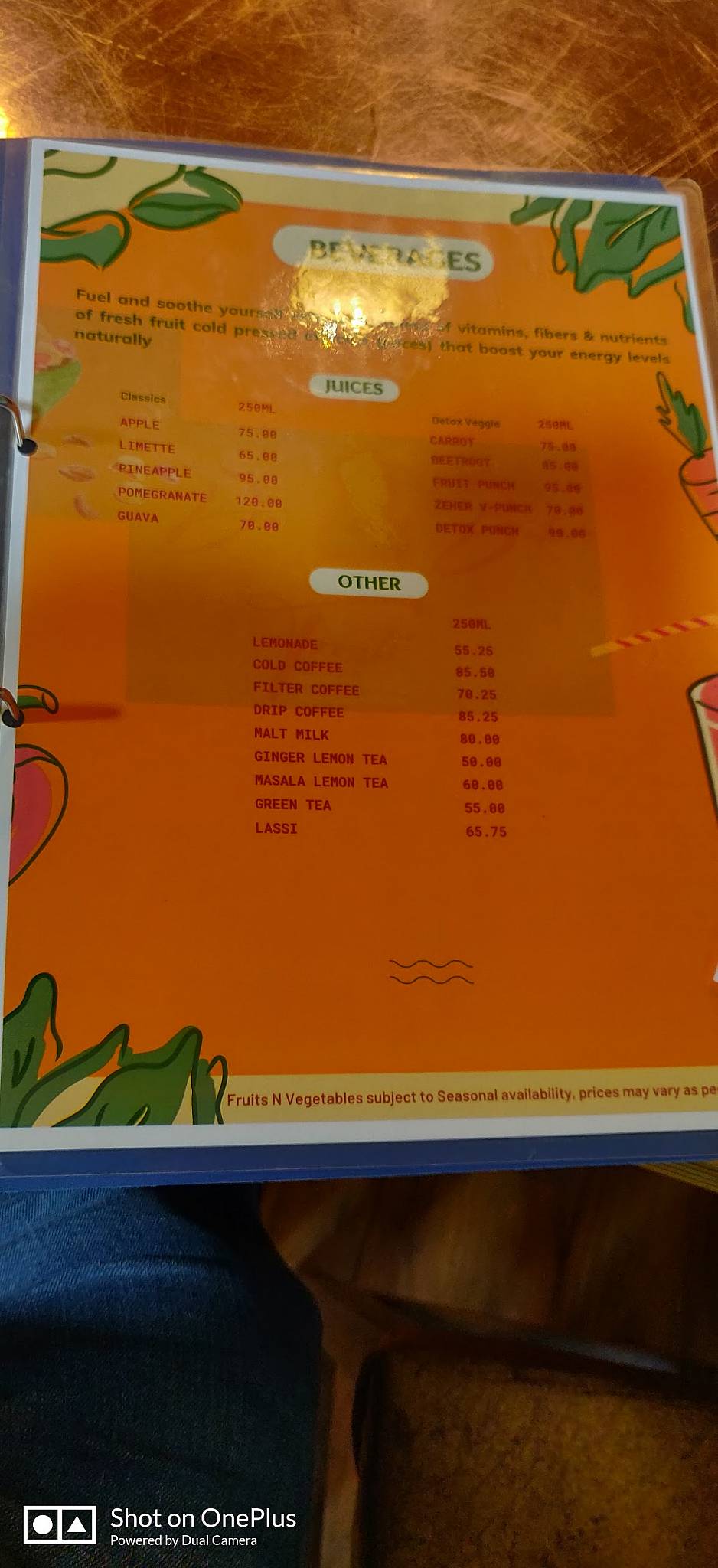 Menu at De Bubu's Treats, Nainital