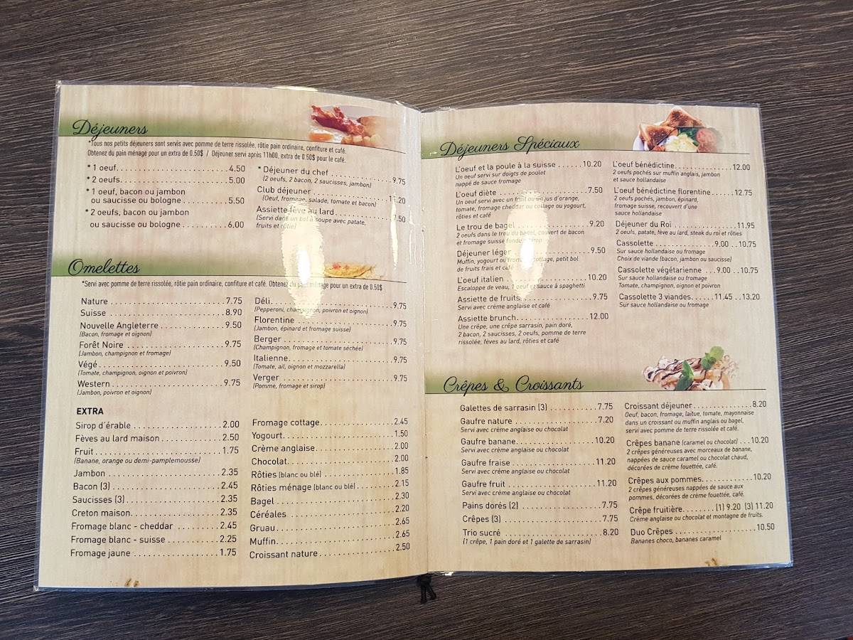 Menu at Déli-Délice pizzeria, Drummondville