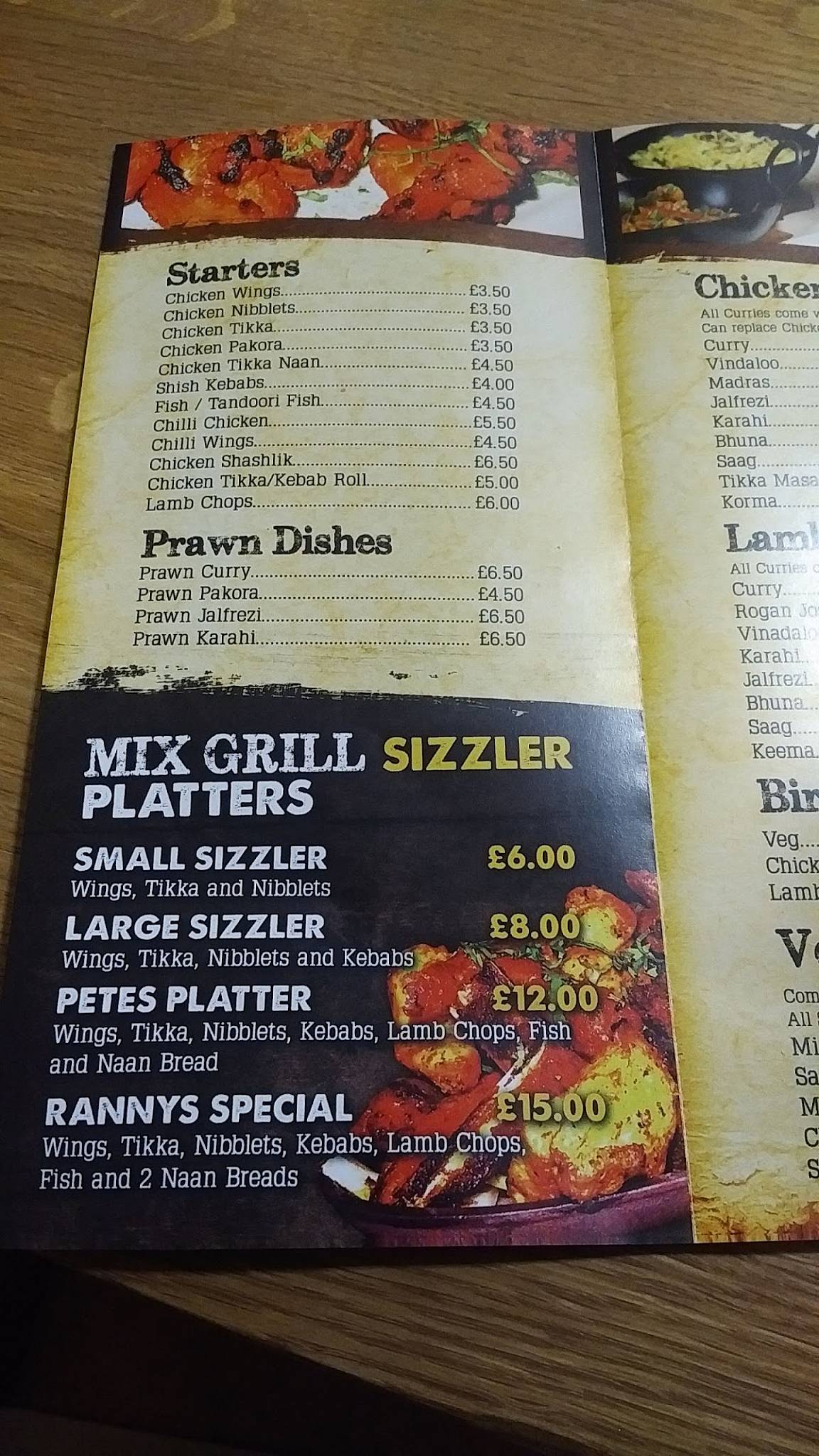 Menu at Desi Yew Tree pub & bar, Wolverhampton