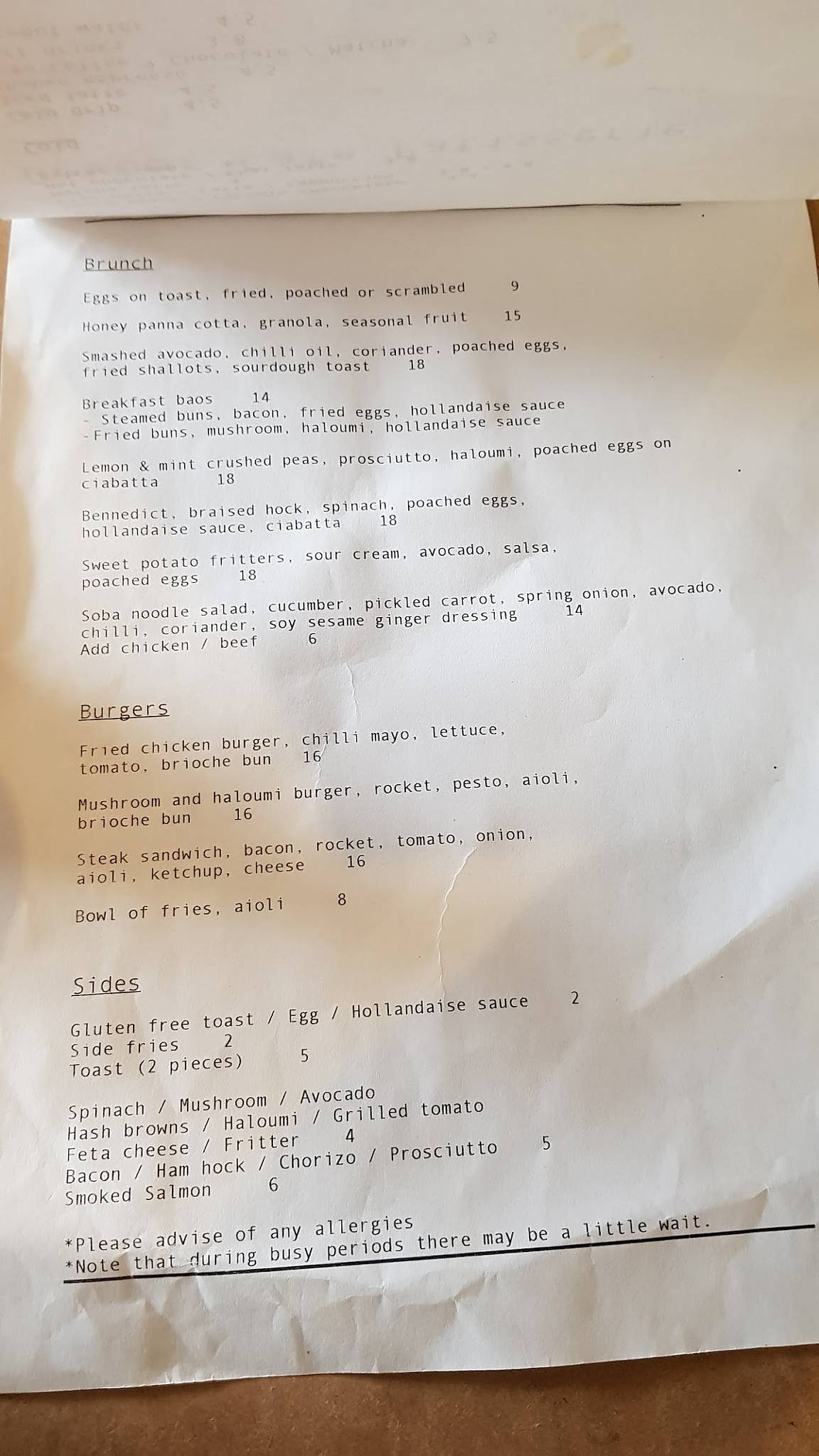 Menu at Devour Cafe Patisserie, Adelaide, 52 Davenport Terrace