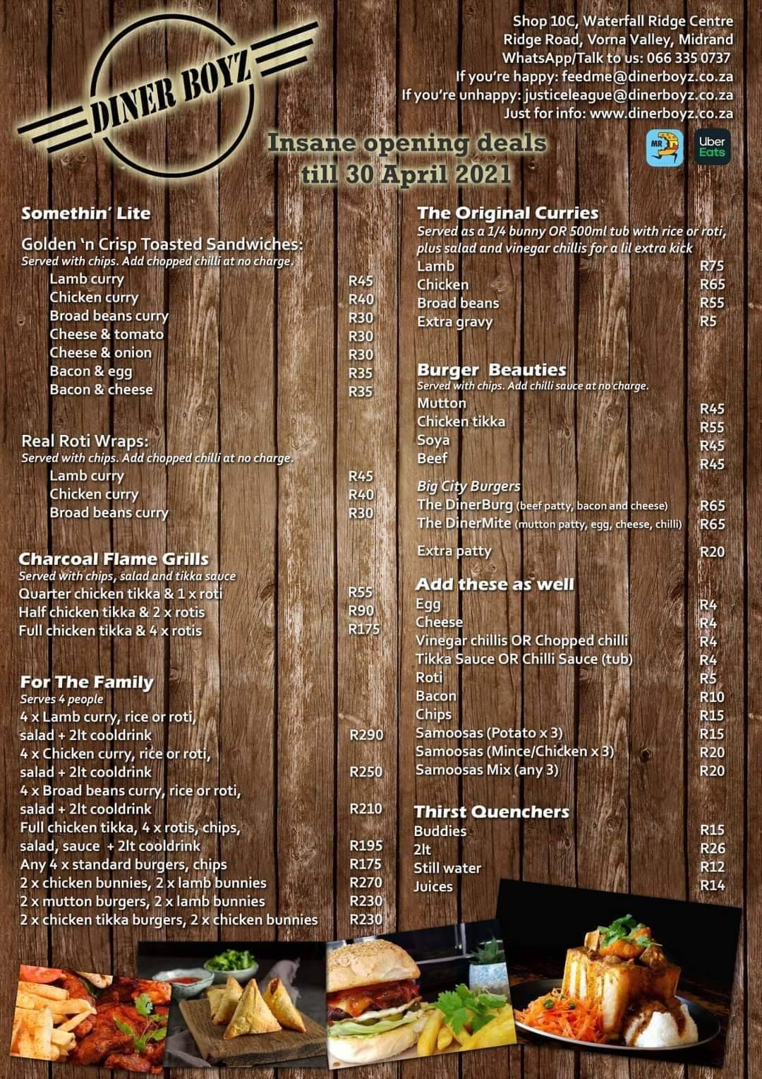 Menu at Mals Eatery Waterfall restaurant, Midrand