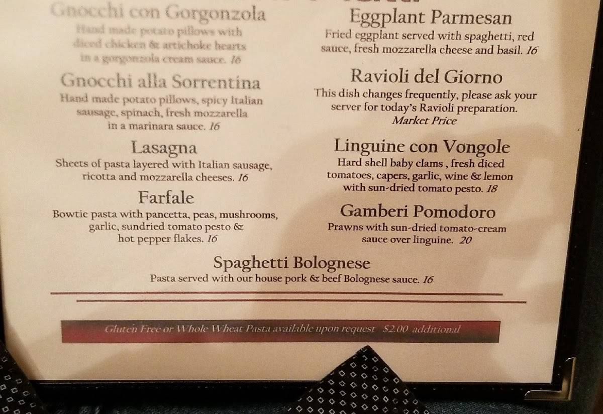 Menu at Dino's Ristorante Italiano pub & bar, Roseburg