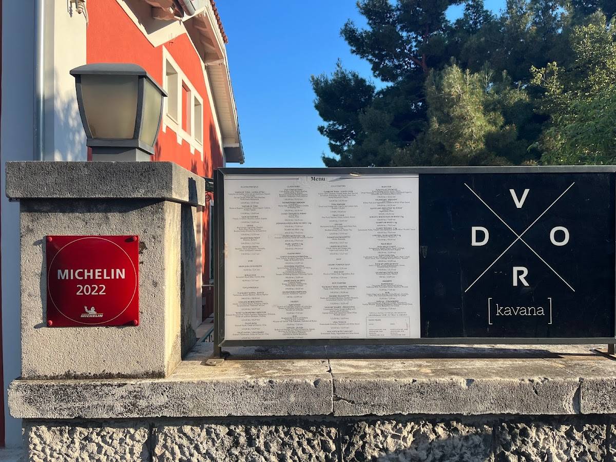 Menu at Dvor restaurant, Split, Put Firula 14