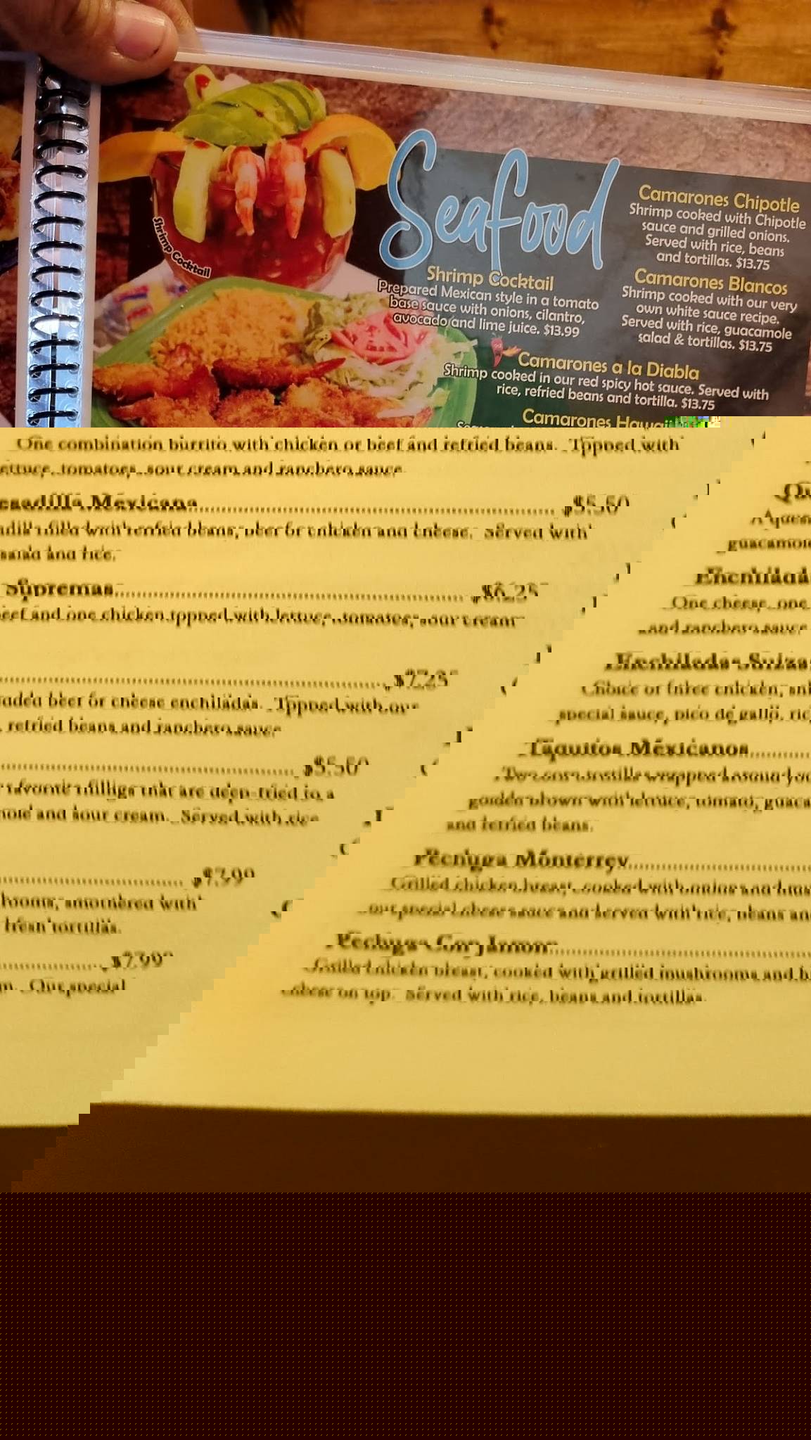 Menu at El Comal Mexican Restaurant, McCalla, AL-216 A
