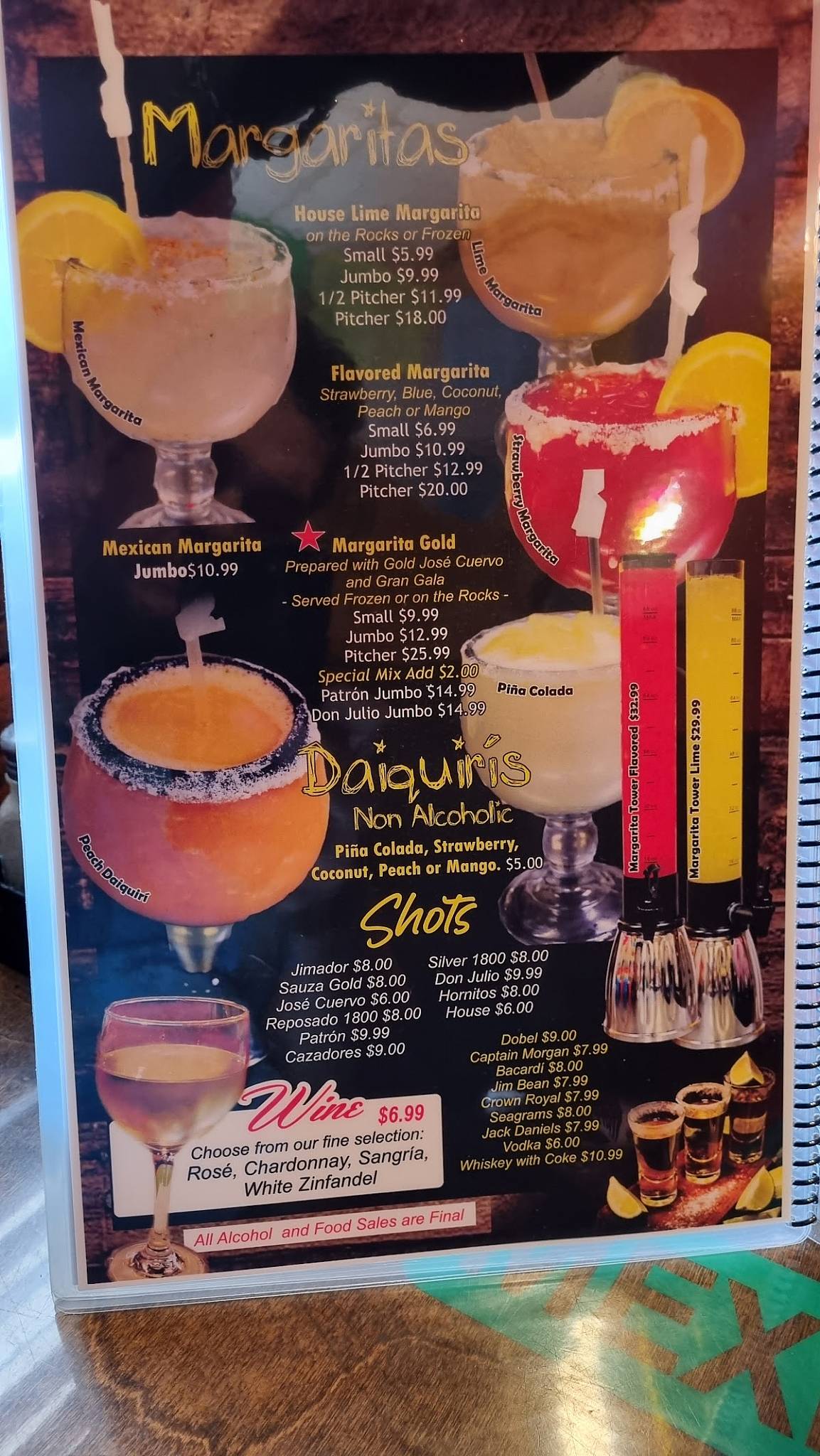 Menu at El Comal Mexican Restaurant, McCalla, AL-216 A