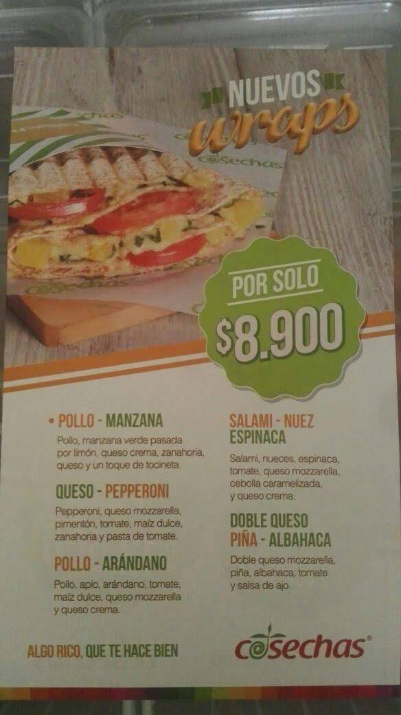 Menu at El Gato Bistro restaurant, Bogotá