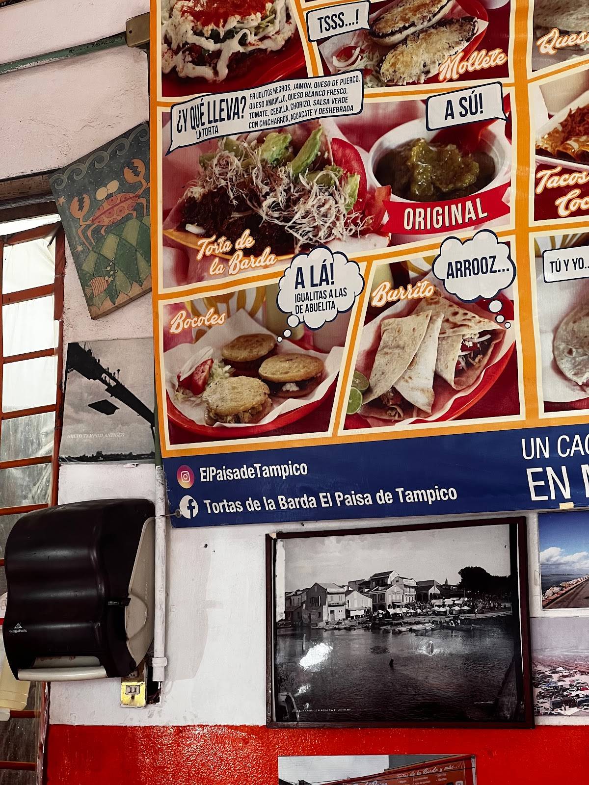Carta del restaurante El Paisa del Tampico, Monterrey
