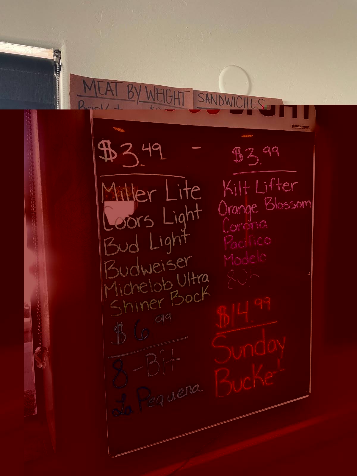 Menu at Eric's Family Barbecue, Avondale