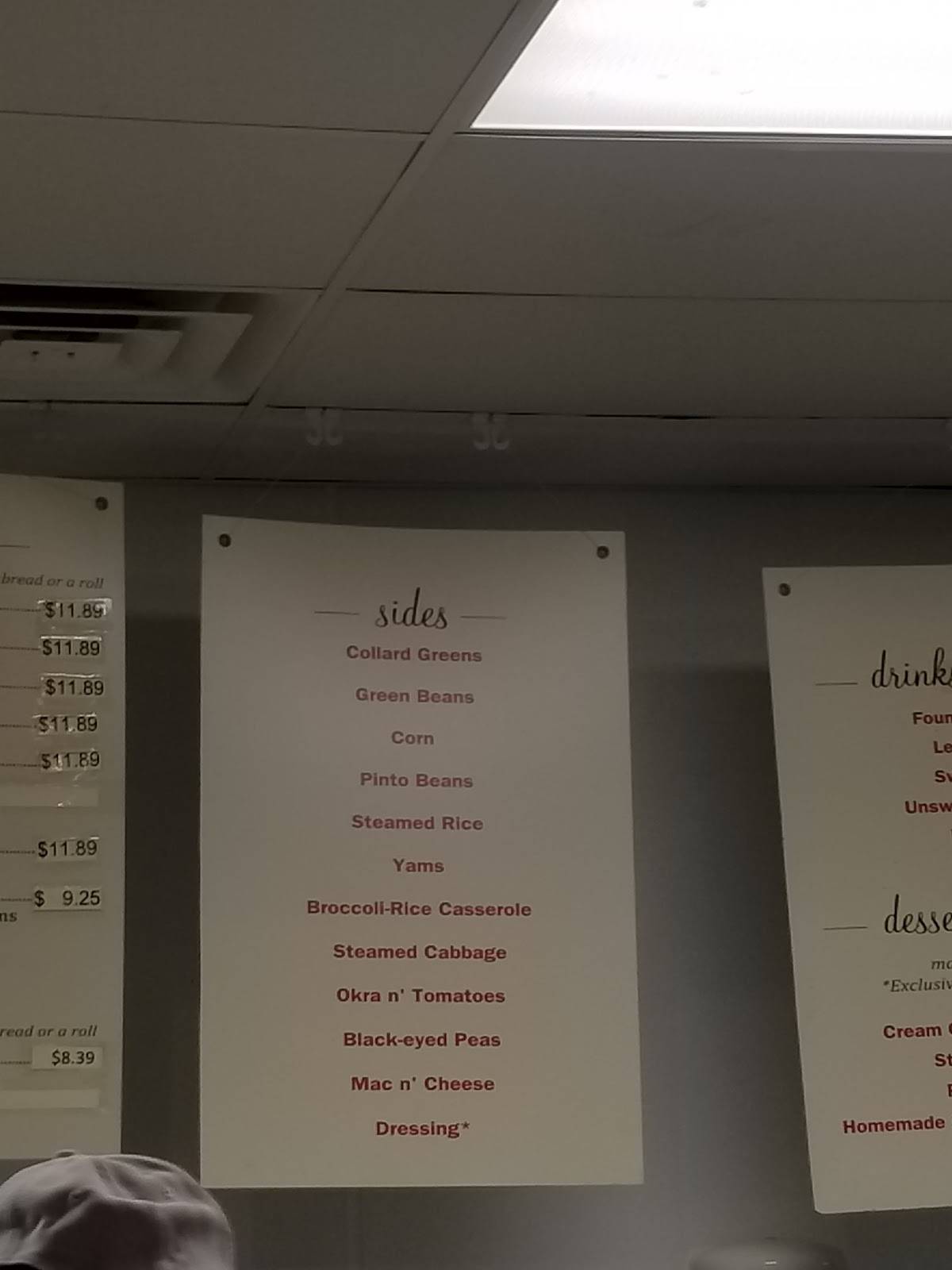 Menu at Madea's Down Home Cooking restaurant, Everman