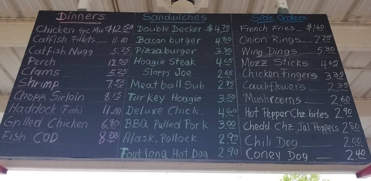 Menu at Dinner Bell fast food, Elyria, Lake Ave