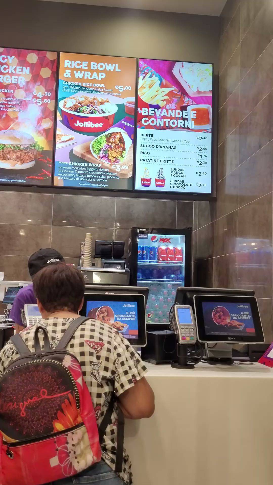 Menu at Jollibee Milano fast food, Milan